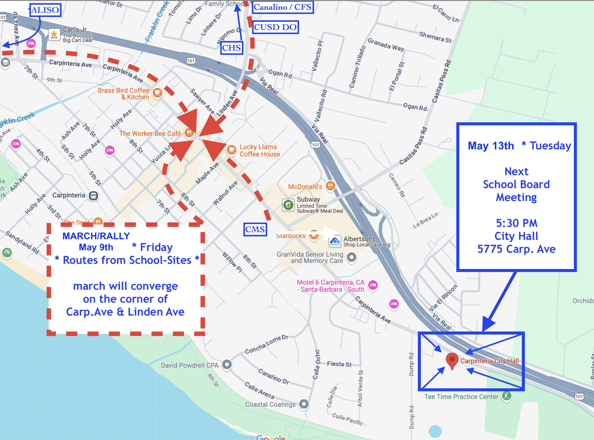 May 9th – Community March & Rally ! – Carpinteria Association of United ...
